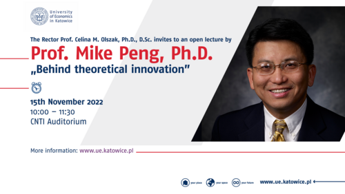Rector's lecture by prof. Mike Peng from the University of Texas at ...
